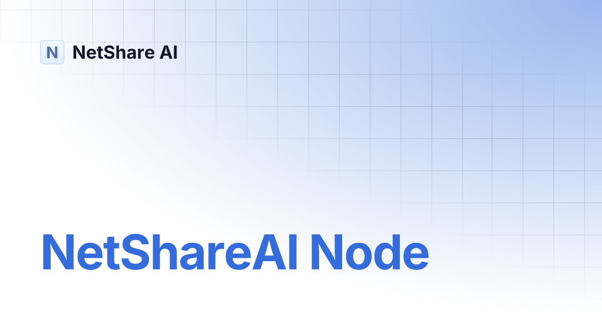 NetShareAI Node | NetShare AI